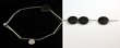 Betty Cooke Silver and Onyx Y Necklace